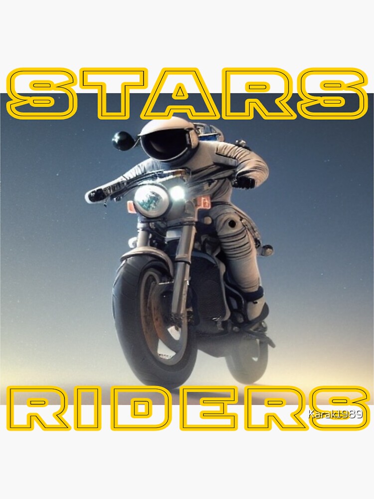 "stars riders " Sticker for Sale by Karak1989 | Redbubble
