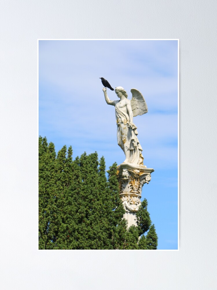 "Angel Holding a Crow" Poster for Sale by TheophanesAvery | Redbubble