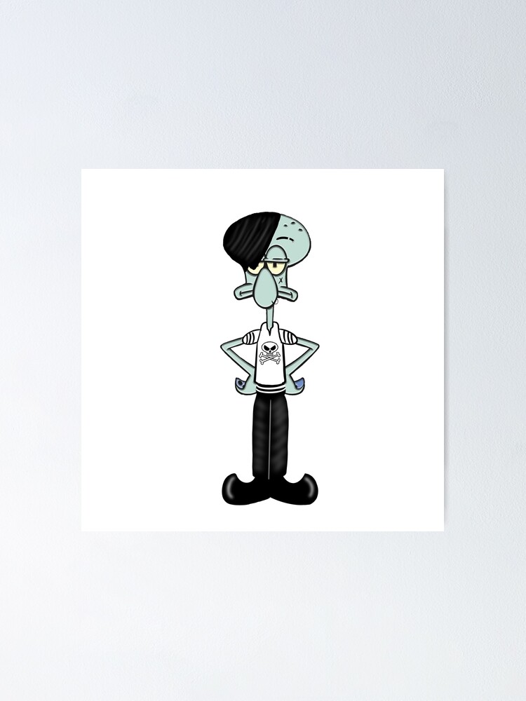 "Emo Squidward" Poster for Sale by caitejay | Redbubble