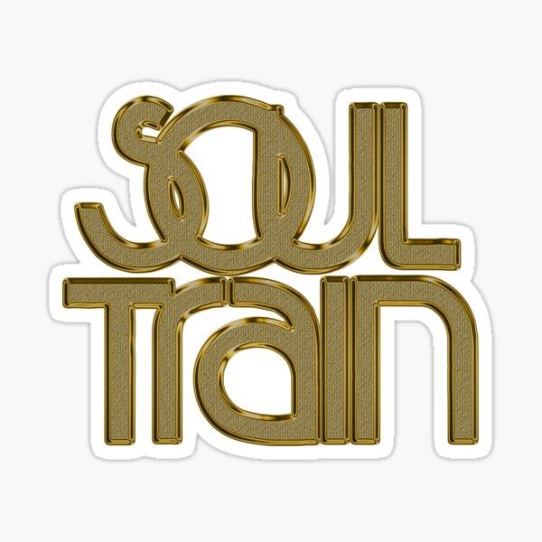 "Soul Train Gold" Sticker for Sale by dirtybootsstore | Redbubble