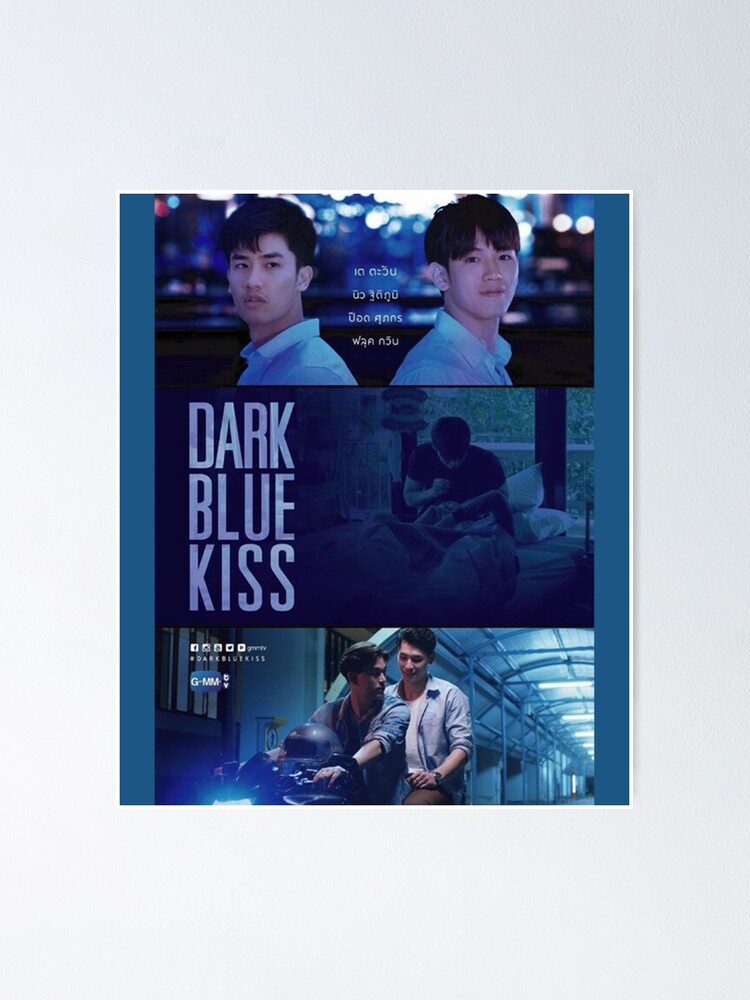 "Dark Blue Kiss drama " Poster for Sale by cartogram | Redbubble