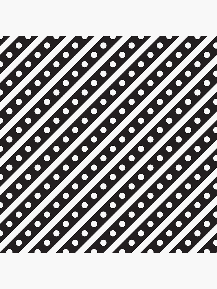 "Diagonal Strips and Dots Pattern" Sticker for Sale by pixelmay | Redbubble
