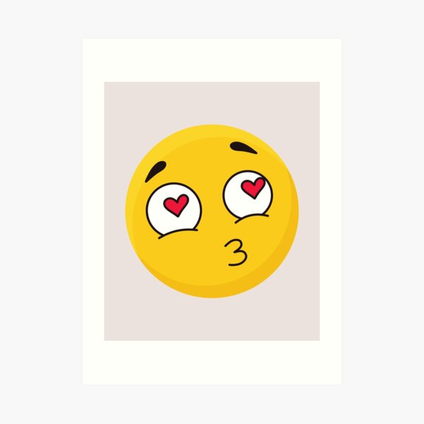 " Lip Bite Emoji ,Biting Lip Emoji" Art Print for Sale by jackking78 ...