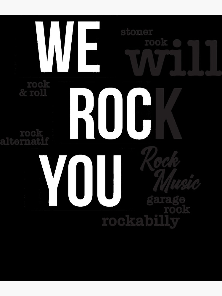 "We will rock you vintage rock" Poster for Sale by MarthaLefevre1 ...