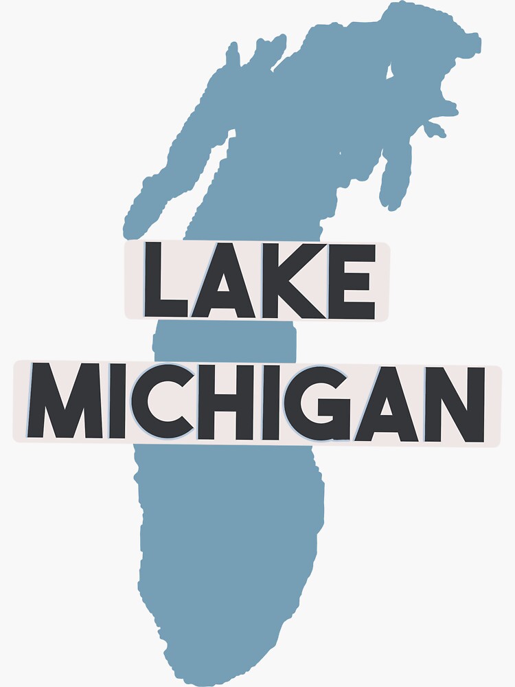 "Lake Michigan" Sticker for Sale by waves4 | Redbubble