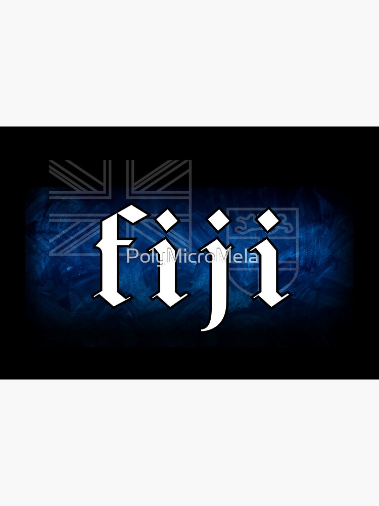 "Fiji" Sticker for Sale by PolyMicroMela | Redbubble