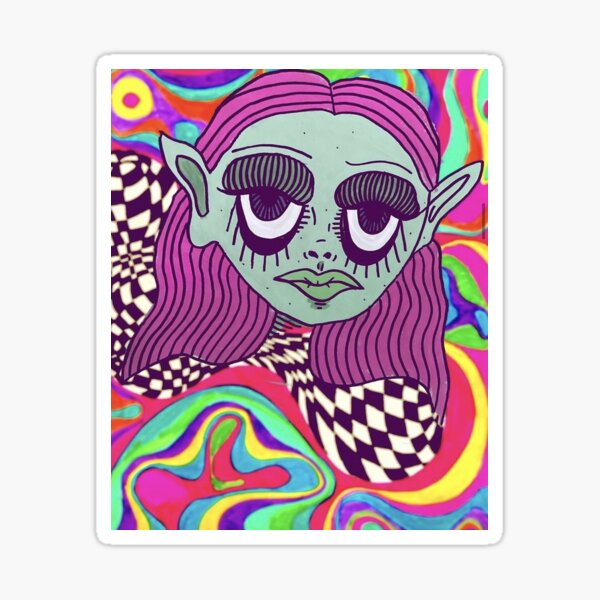"lucid dreamer" Sticker for Sale by kabiepatch | Redbubble