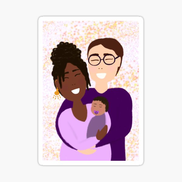 "New Baby Congratulations Art" Sticker for Sale by SolStationery ...