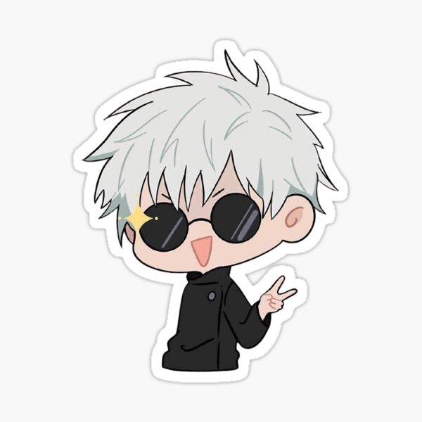 "Satoru Gojo Eyes Chibi Peace Manga Sticker | Jujutsu Kaisen Anime ...