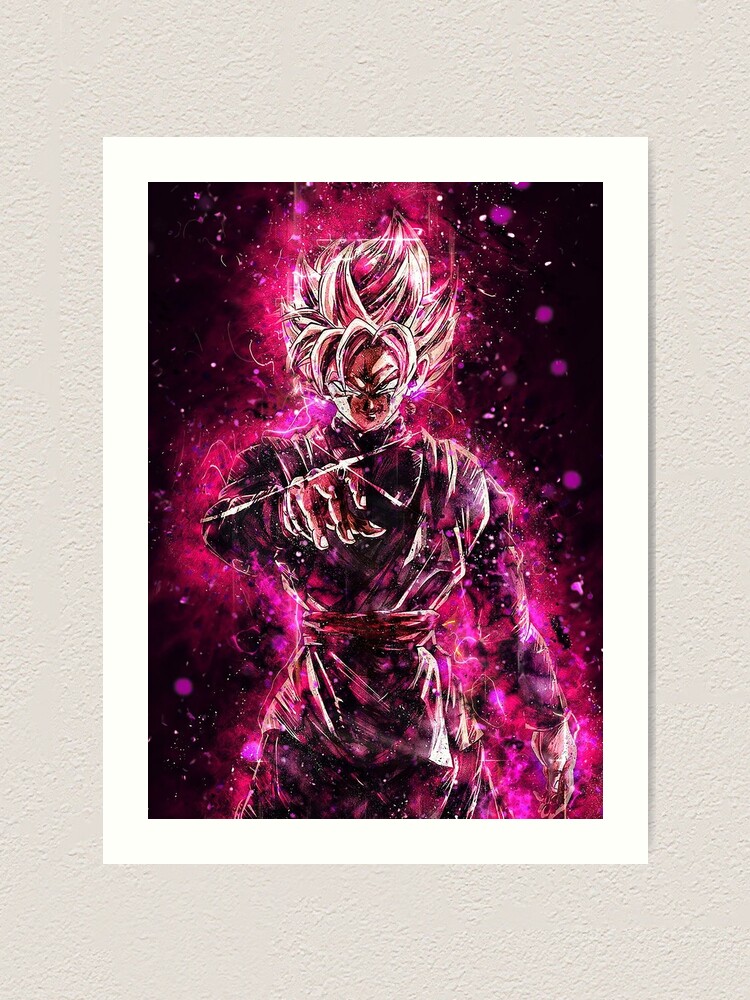 "Goku Ultra Instinct Black Rose" Art Print for Sale by keithmasnderson ...