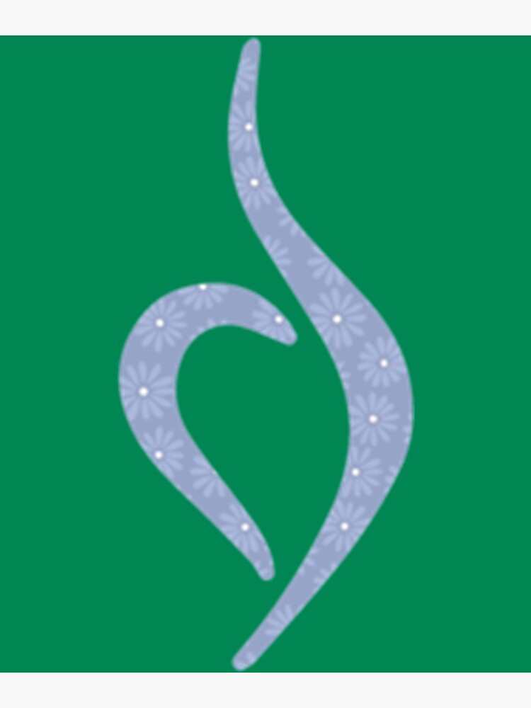 "blue flower eating disorder awareness NEDA symbol " Poster for Sale by ...