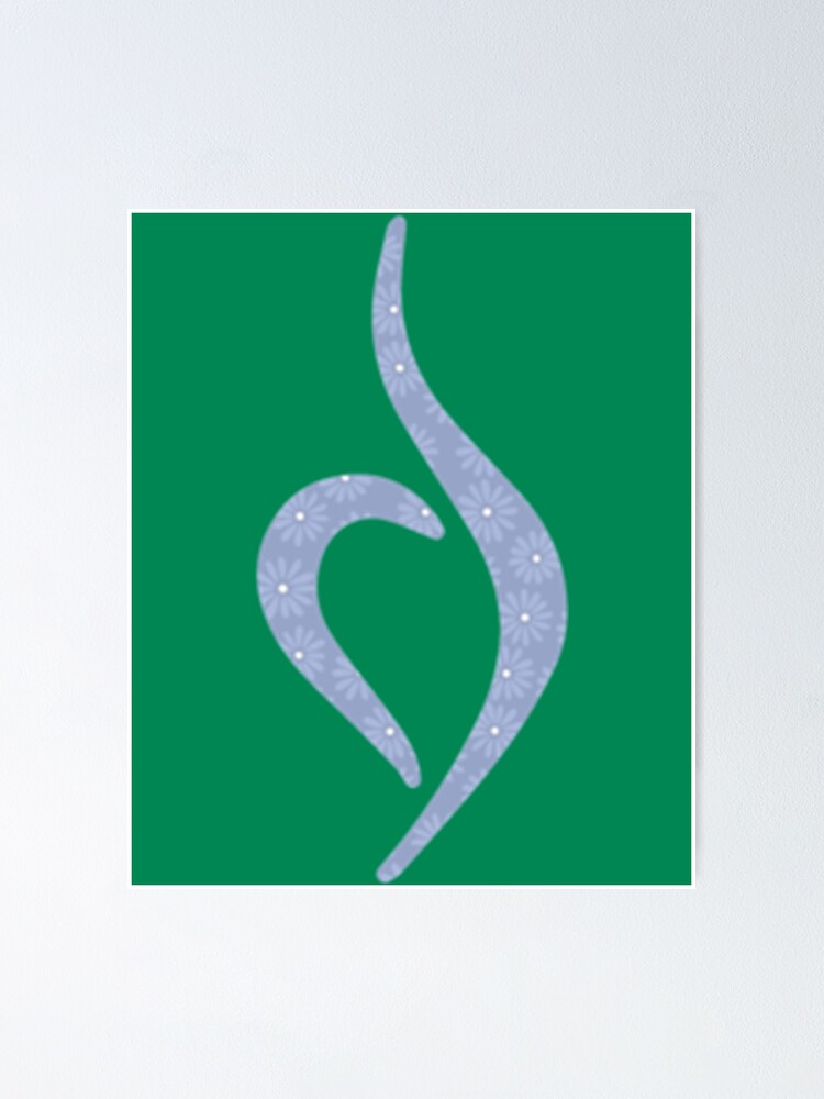 "blue flower eating disorder awareness NEDA symbol " Poster for Sale by ...