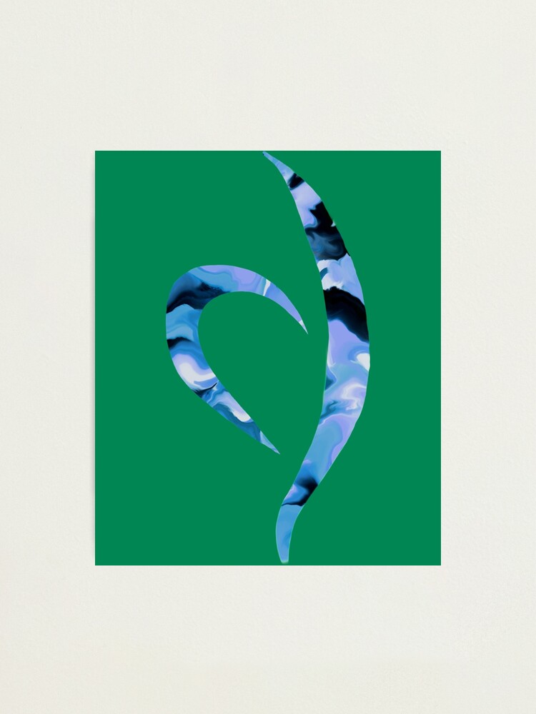 "Blue Marbled Neda Symbol " Photographic Print for Sale by JoesnGriffog ...