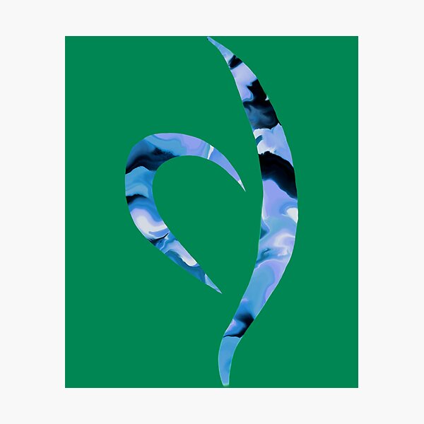 "Blue Marbled Neda Symbol " Photographic Print for Sale by JoesnGriffog ...