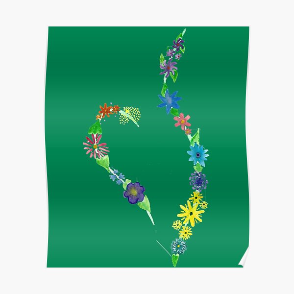 "Floral NEDA symbol " Poster for Sale by JoesnGriffog | Redbubble