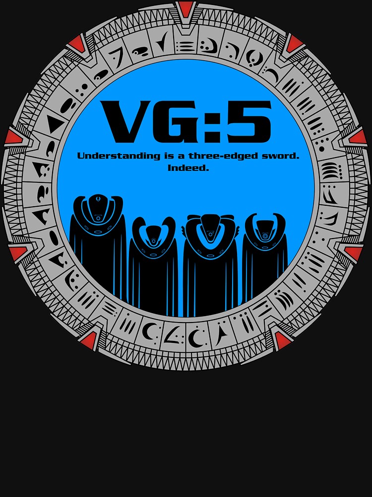 "VG:5" T-shirt for Sale by tonid | Redbubble | sg1 t-shirts - b5 t ...