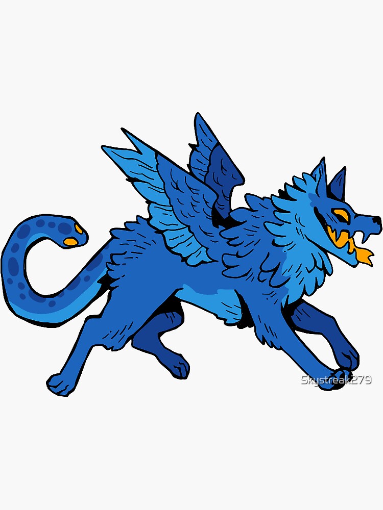 "Marchosias" Sticker for Sale by Skystreak279 | Redbubble