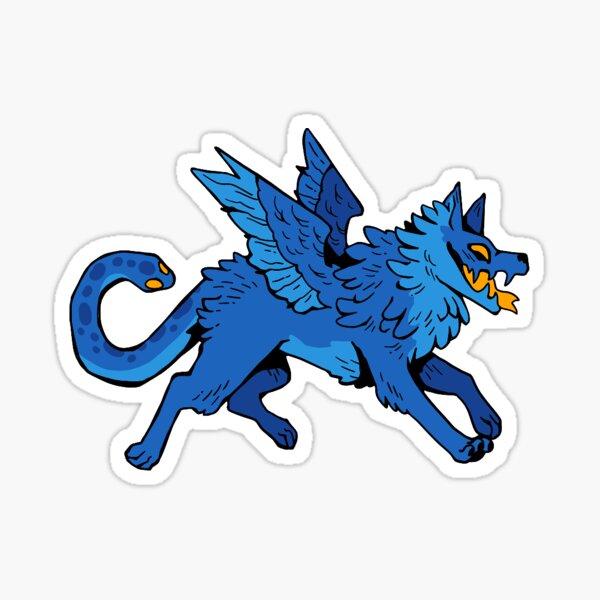 "Marchosias" Sticker for Sale by Skystreak279 | Redbubble