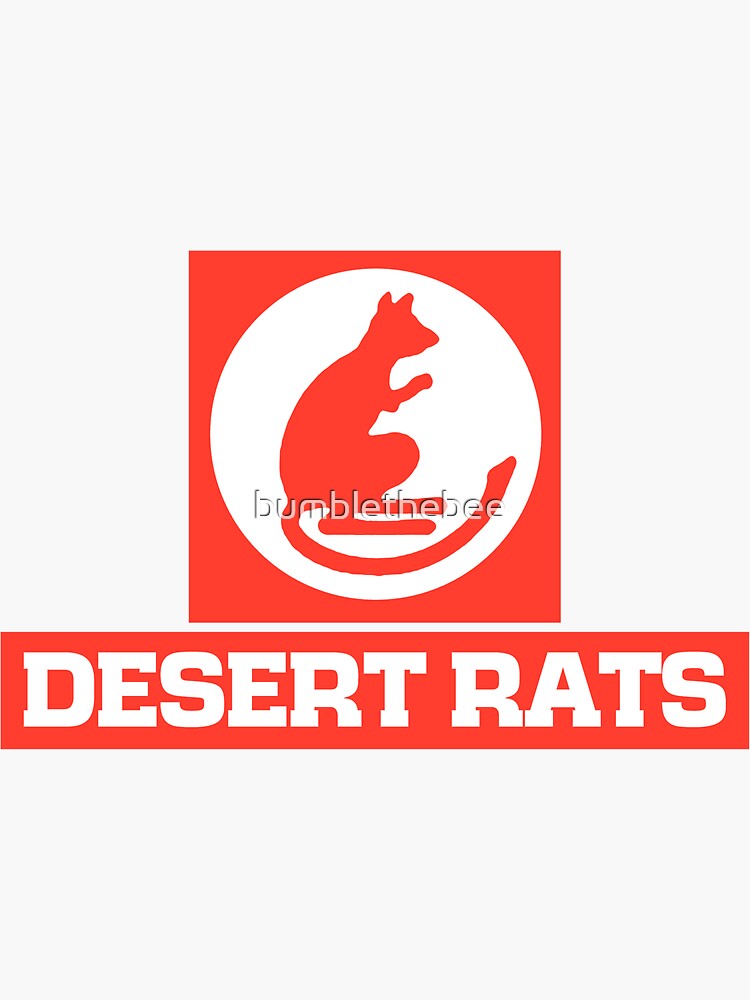 "Desert Rats" Sticker for Sale by bumblethebee | Redbubble