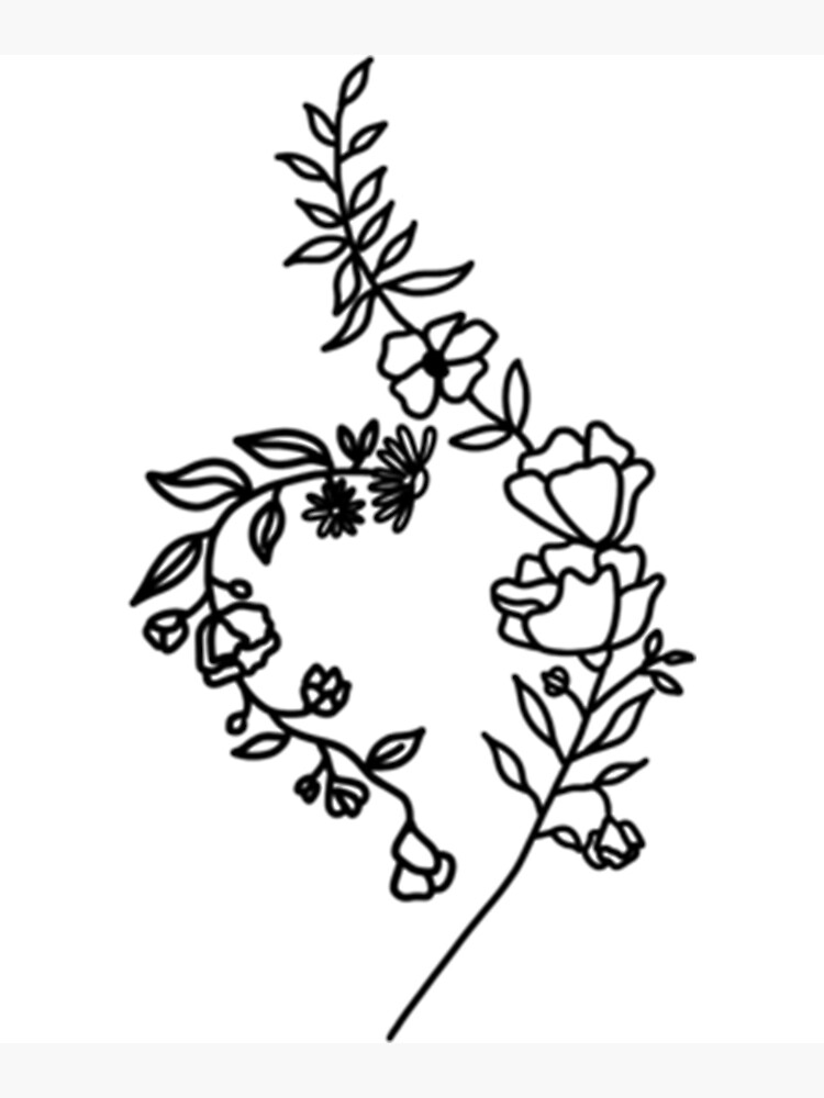 "Floral NEDA Symbol " Poster for Sale by JosekiLucki | Redbubble