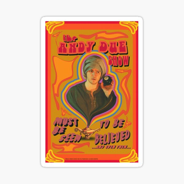 "The Andy Due Show (Magic 8-Ball Design)" Sticker for Sale by ...