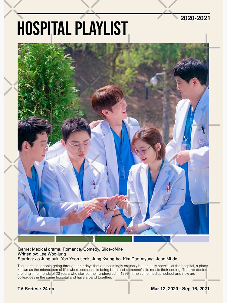 "Hospital Playlist / 2020-2021 (kdrama)" Sticker for Sale by LadyPPink ...