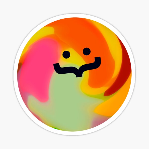 "Smile face" Sticker for Sale by Lowkeliu | Redbubble