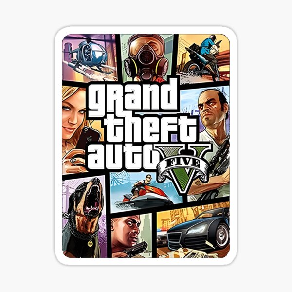 "gta characters" Sticker for Sale by AlfieGrat | Redbubble
