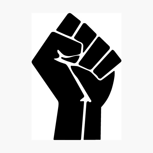 "Raised Fist Black Power Symbol" Photographic Print for Sale by ...