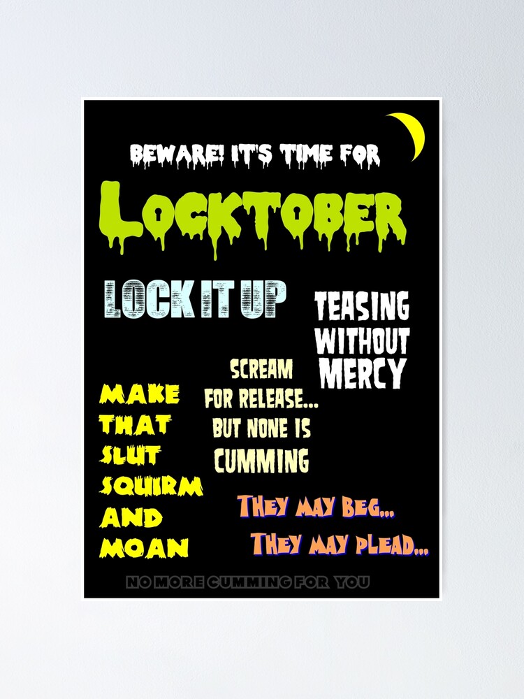 "Locktober Horror" Poster for Sale by LeatherRebel75 | Redbubble