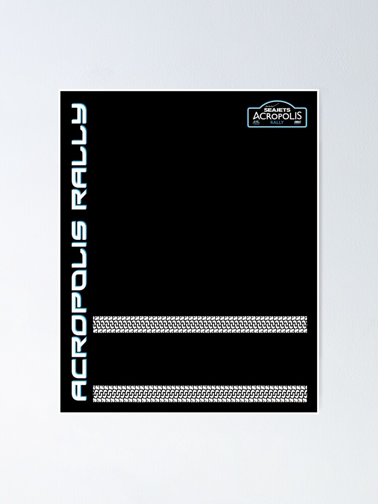 "Acropolis Rally Logo Design" Poster for Sale by CMYmerch | Redbubble