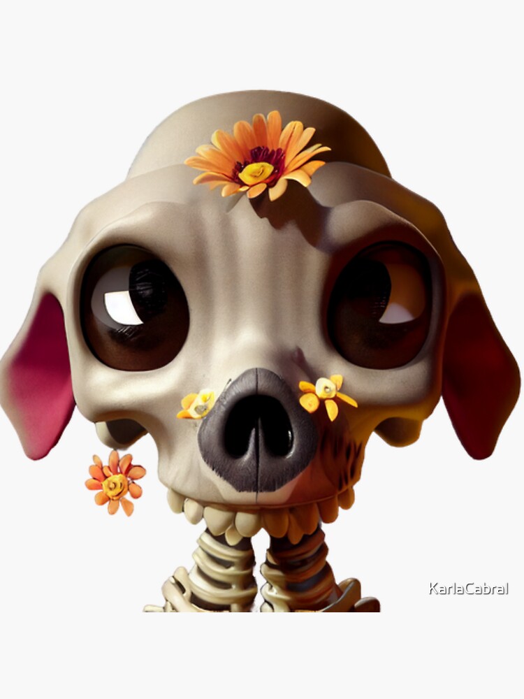 Pegatina « DIA DE MUERTOS, CALAVERA DE AZUCAR, SUGAR SKULL, CALAVERA DE ...