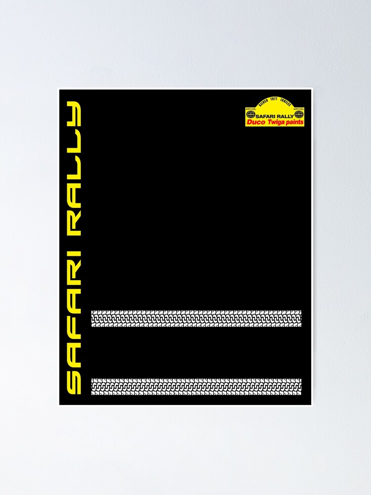 "Safari Rally Logo Design" Poster for Sale by CMYmerch | Redbubble