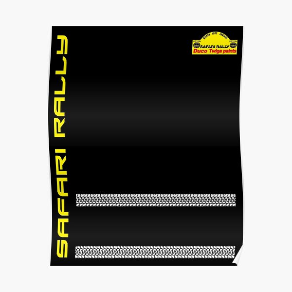 "Safari Rally Logo Design" Poster for Sale by CMYmerch | Redbubble
