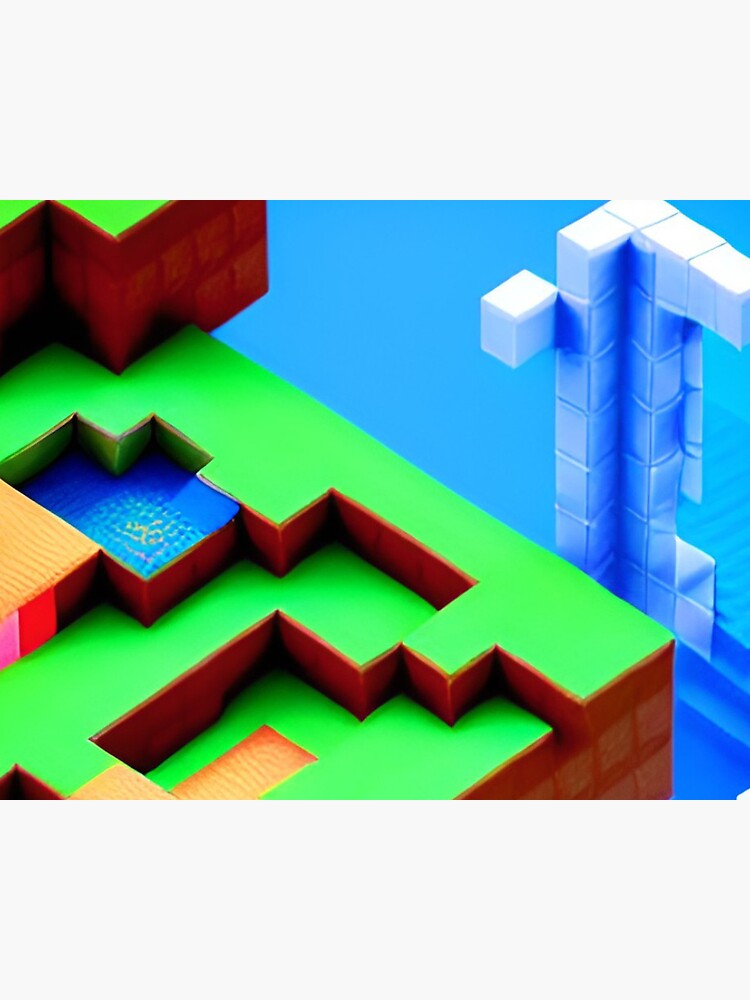 "Minecraft World Isometric #1" Sticker for Sale by BuyBestTrends ...