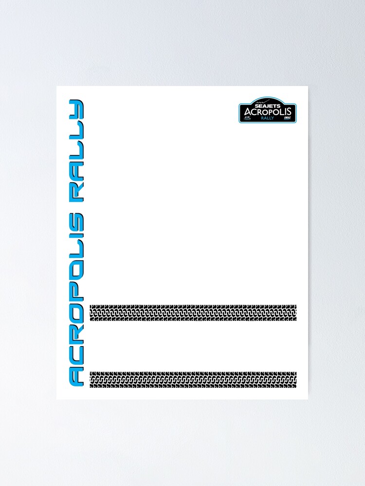 "Acropolis Rally Logo Design" Poster for Sale by CMYmerch | Redbubble