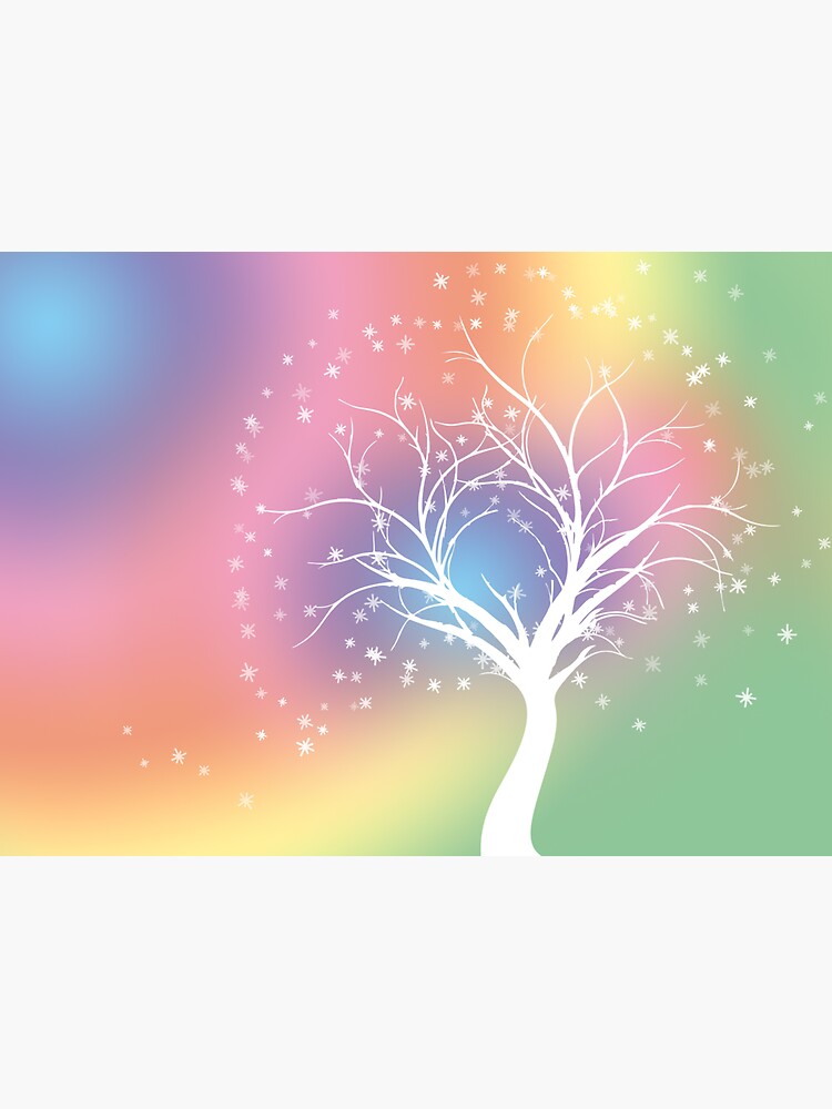 "Rainbow Tree of Life" Sticker for Sale by CosmosJenise | Redbubble