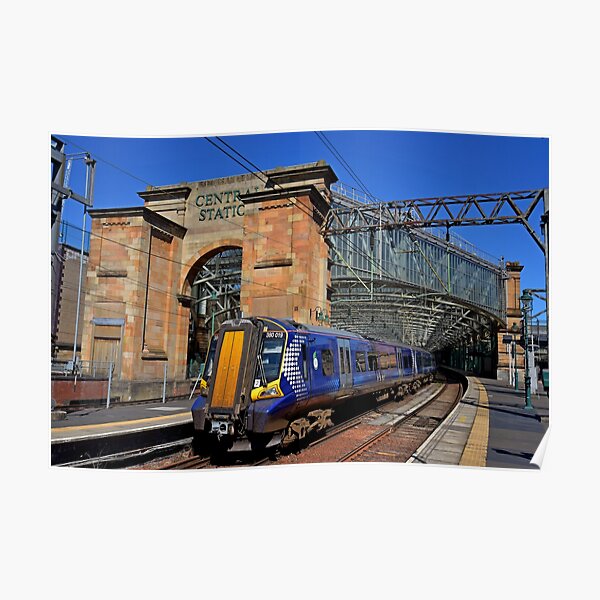 "Scotrail Class 380 leaving Glasgow Central" Poster for Sale by ...