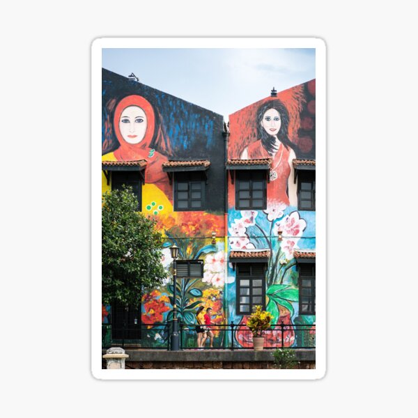 "Melaka with beautiful wall art" Sticker for Sale by sinseeho | Redbubble