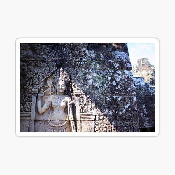 "The Charm of Angkor Wat" Sticker for Sale by sinseeho | Redbubble