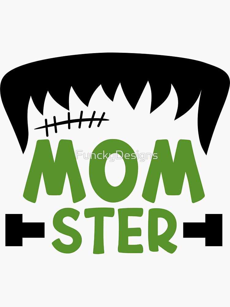 "Momstar and Dadcula Face Matching Couple ( Momster Version )" Sticker ...