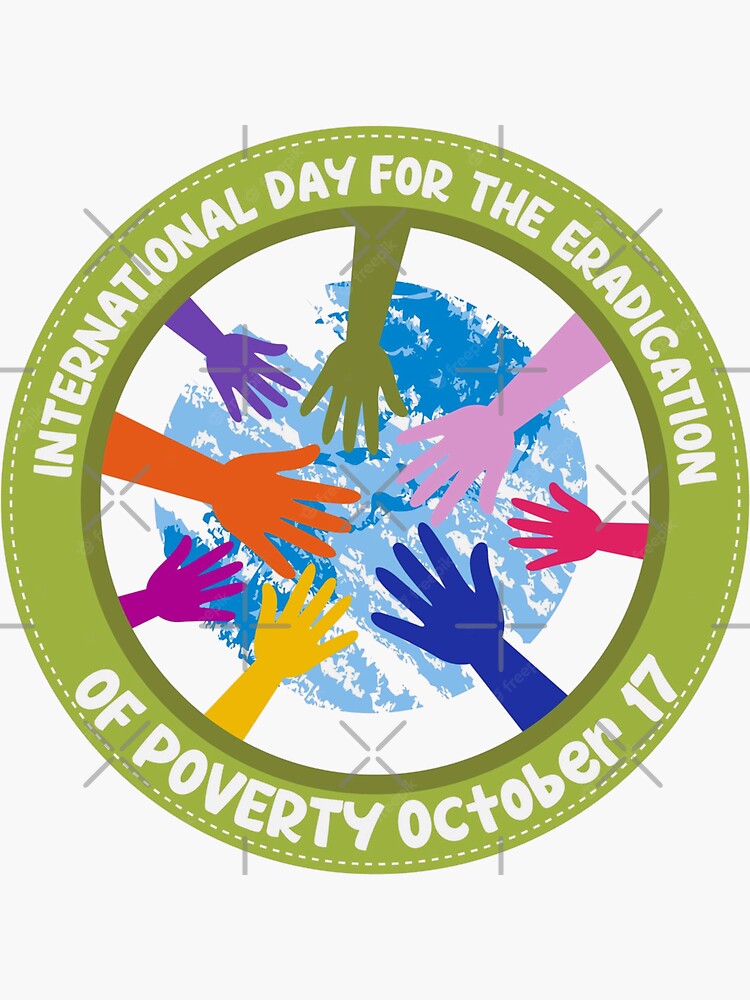 "International Day for the Eradication of Poverty" Sticker for Sale by ...