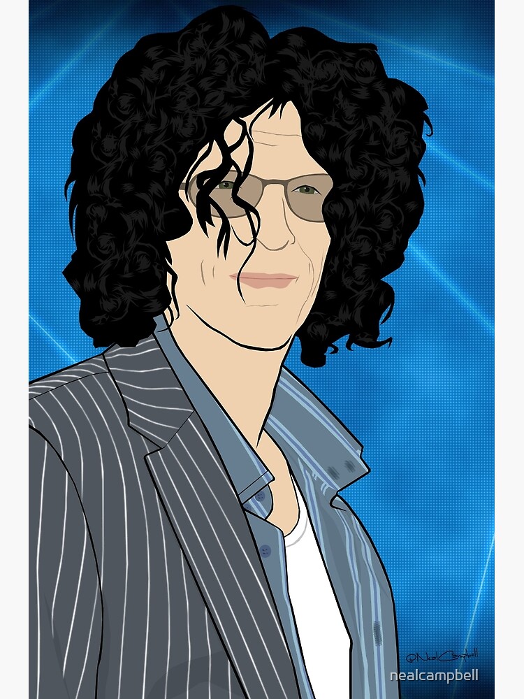 "Howard Stern Portrait" Framed Art Print for Sale by nealcampbell ...