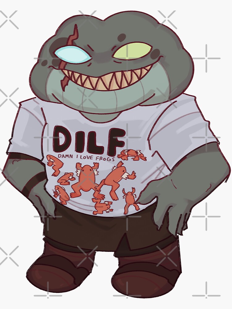 "Grime DILF Shirt || Amphibia" Sticker for Sale by Sharkekei | Redbubble