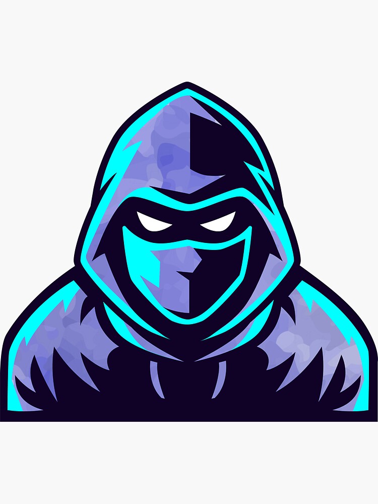 "Mysteriously Staring Greenish Neon Ninja" Sticker for Sale by Content ...