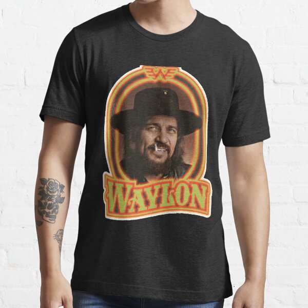 "Waylon Jennings Smoking " T-shirt for Sale by christoplunk | Redbubble ...