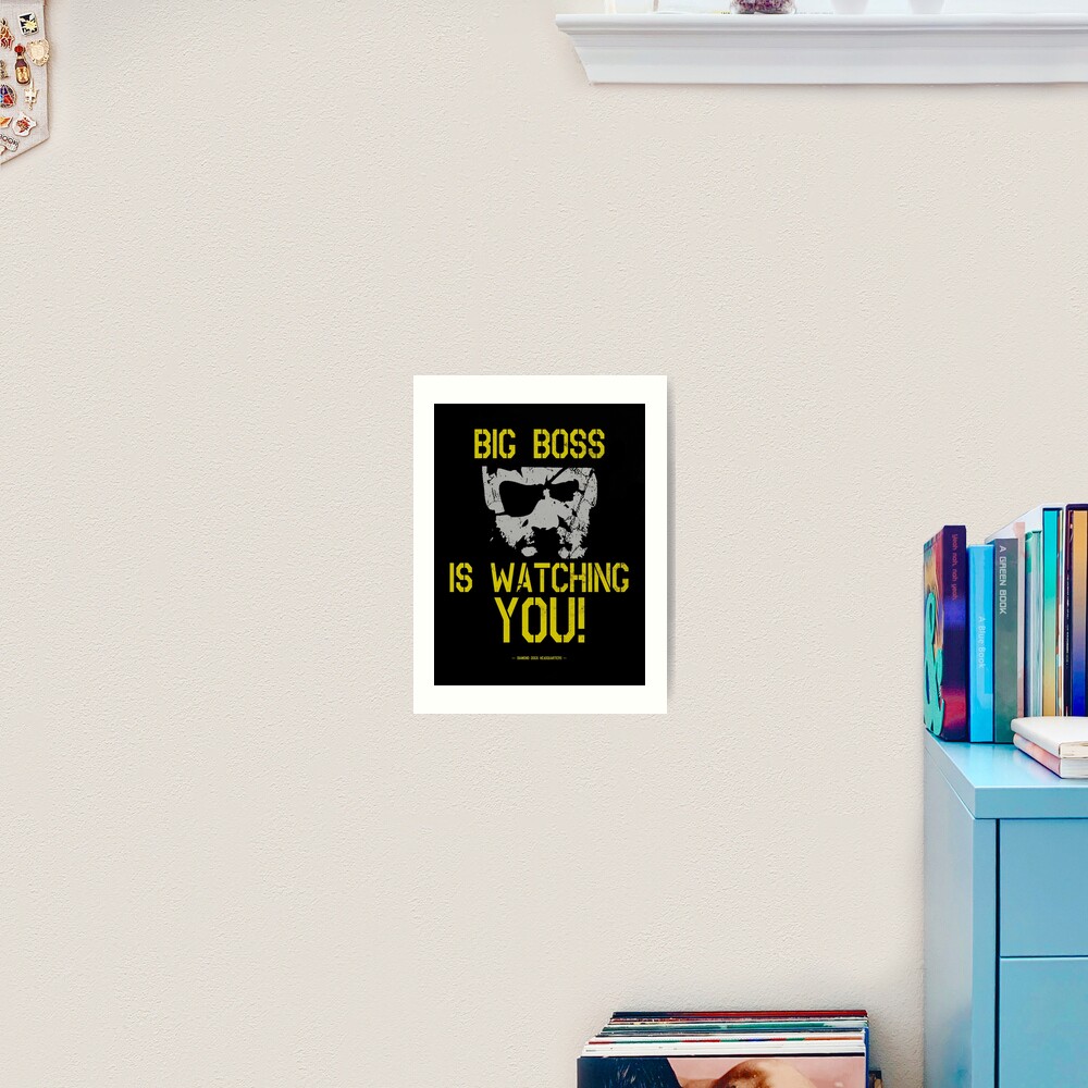 "Metal Gear Solid - Big Boss Is Watching YOU!" Art Print by fredfurhst ...