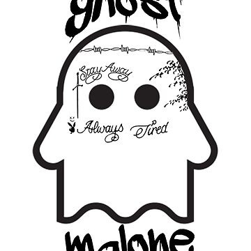 "Ghost Malone Cute Ghost169" Sticker for Sale by HelenApparelUSA ...