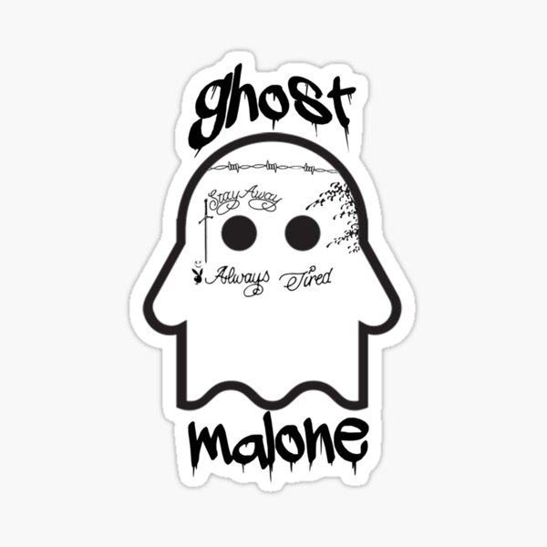 "Ghost Malone Cute Ghost169" Sticker for Sale by HelenApparelUSA ...