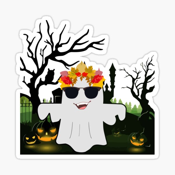 "Malone Funny Ghost Gift73" Sticker for Sale by HelenApparelUSA | Redbubble